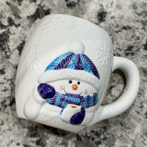 Dining | Designpac Snowman White Embossed Mug | Poshmark